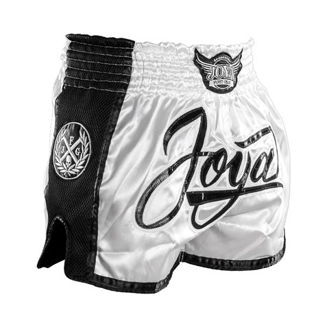 Joya Kickboksbroek Bangkok Wit Zwart De Vechtsport Specialist