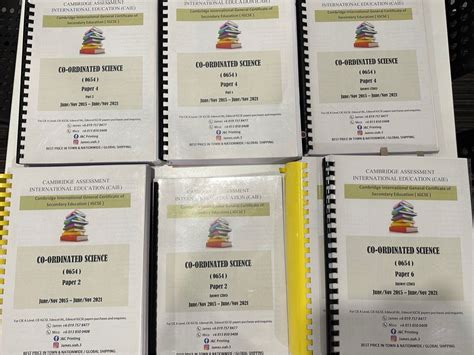 Igcse Coordinated Sciences Past Year Hobbies And Toys Books And Magazines