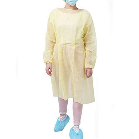 Isolation Gown Yellow Polyethylene 10 Per Pack Migl101 Merit