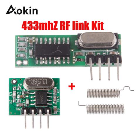 433 Mhz Superheterodyne RF Receiver And Transmitter Module 433Mhz
