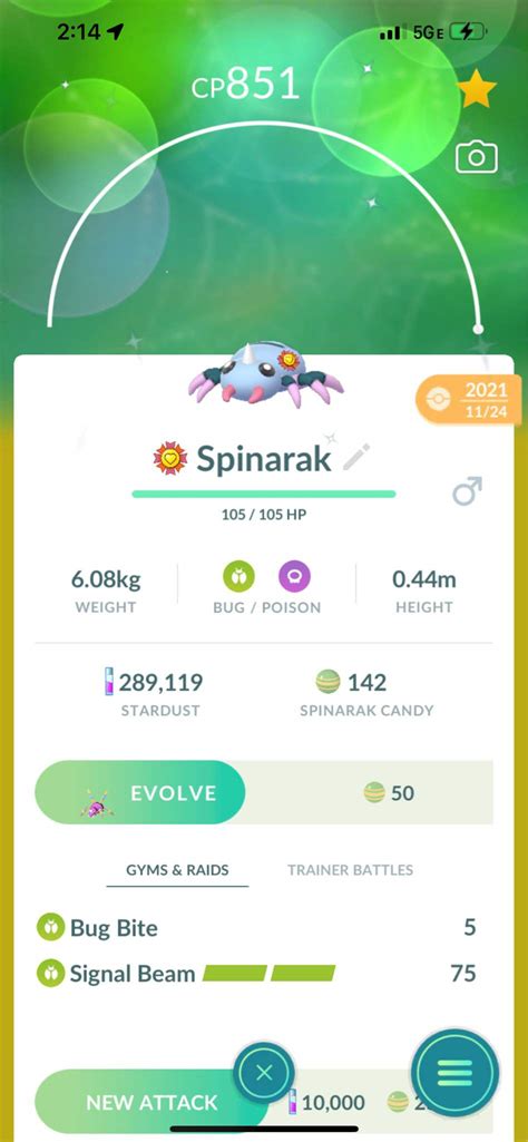 Finally Maxed Out My Shiny Spinarak Pokemon GO Amino