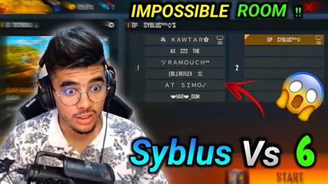 سيبلوس في أصعب تحدي ضد 6 لاعبين 😱🔥 Syblus 1vs6 Impossible Room 😳👽 Youtube