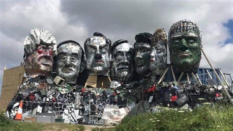 Mount Recyclemore Sculpture Appears In Cornwall Plastic Expert