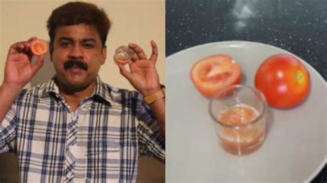 Skin Whitening Tomato Facial At Home ഇനി തക്കാളി കറിവെക്കാന്