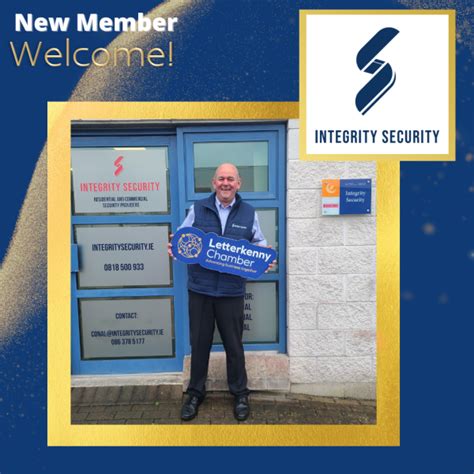 Welcome Integrity Security To Letterkenny Chamber Letterkenny Chamber