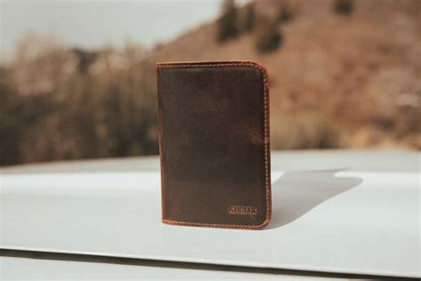 Buffalo Leather Passport Wallet Kodiak Leather