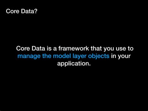 Mashup IOS Core Data PPT