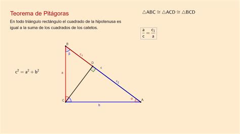 Teorema de Pitágoras Demostración con Semejanza de Triángulos YouTube
