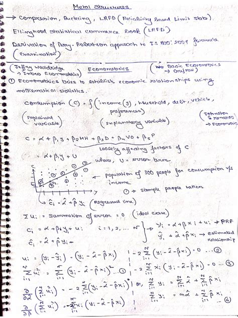 Econometrics Notes Pdf