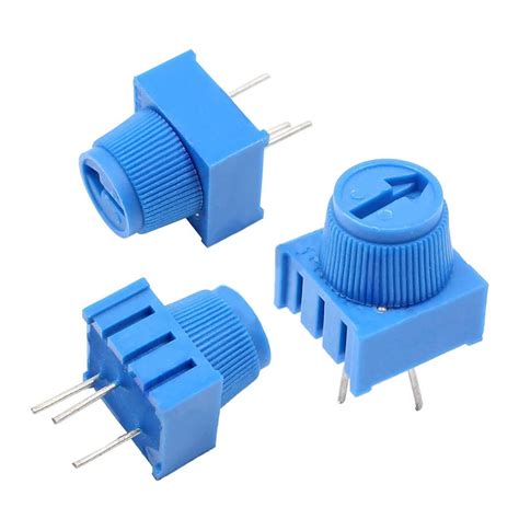 10pcs Potentiometer Resistor 3386p 103 10k Ohm Single Turn Breadboard