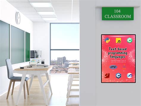 Technology Classroom Poster Cheat Sheet For Computer Science Programming Languages Computing