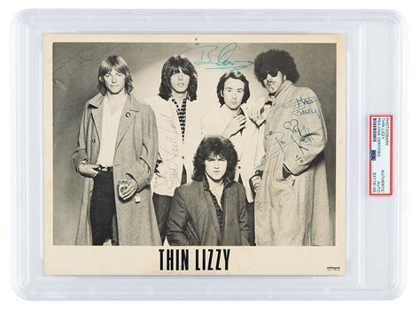 Thin Lizzy Signed Photograph Rr Auction