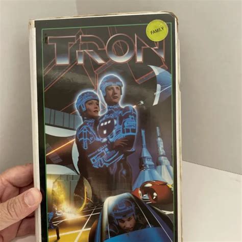 Tron Disney Clamshell Vhs Tape 1982 Clam Shell Sci Fi Disney Eur 8 83