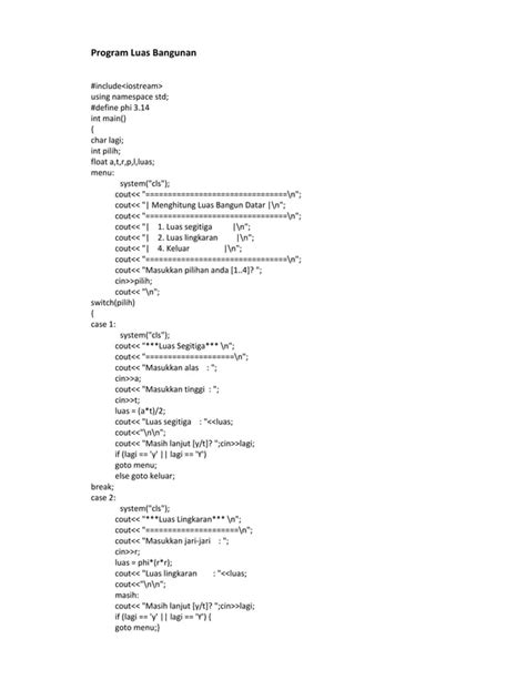 Membuat Aplikasi Dengan C Pdf