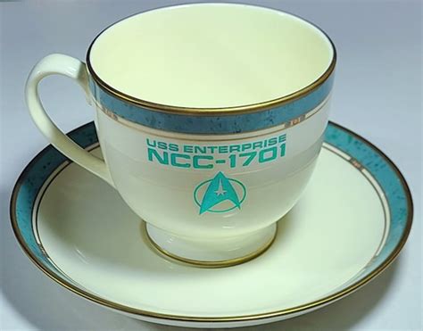 Star Trek Cup And Saucer Prop Replica Set Nx Excelsior Etsy