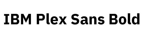 Ibm Plex Sans Bold Font