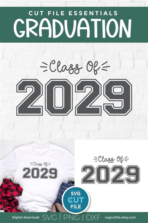 Class Of 2029 Svg Cute 2029 Grad Svg 2029 Graduation Svg 2029 Senior