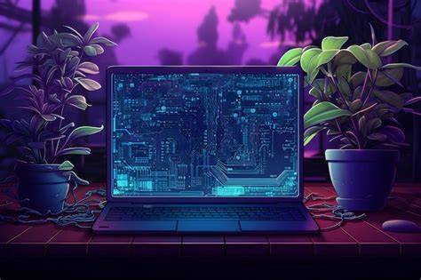 Premium Photo A Coding Laptop Shows Code On The Screen Detailed Worldbuilding Data Visualization