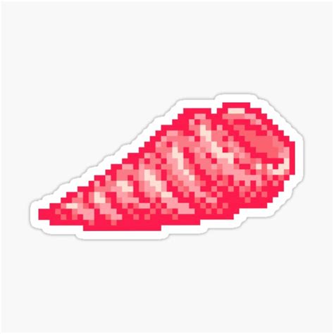 Pixel Art Cute Seashell Sticker For Sale By Takoyakitech Redbubble