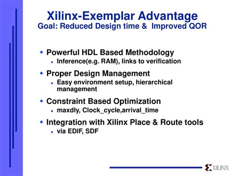 xilinx exemplar logic fpga synthesis solution ppt download
