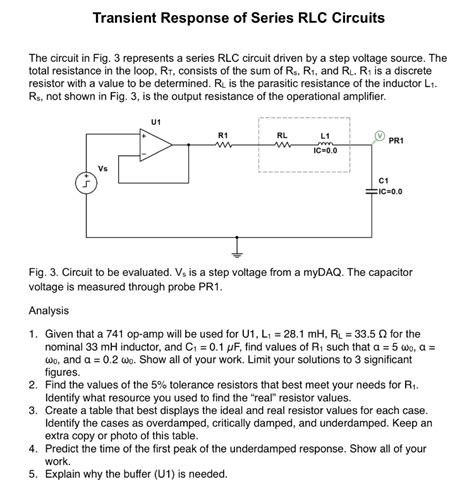 transient response of series rlc circuits the circuit