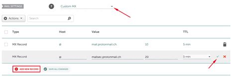 how to use a custom domain from namecheap with proton mail proton
