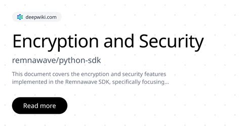 Encryption And Security Remnawavepython Sdk Deepwiki