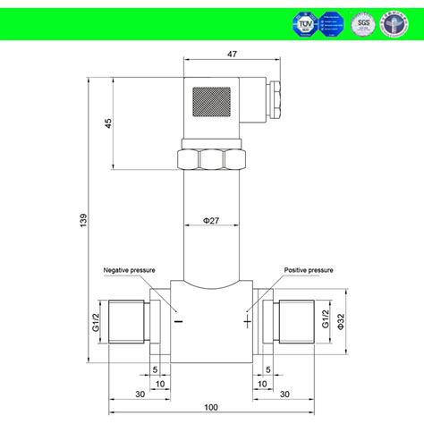 Differential Pressure Transmitter Sensor For Flow Measurement Sewage