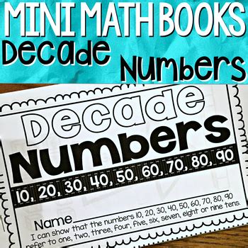 Decade Numbers { Mini Math Book } By Stephany Dillon Tpt