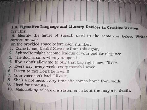 Figurative Language And Literary Devices Studyx
