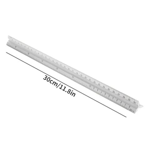 Aluminum Alloy Triangular Scale Drawing Ruler Metal Multi Temu
