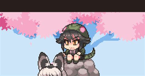 ドット絵 「元気だせよ～」 Midoribox緑箱）のうごイラ Pixiv