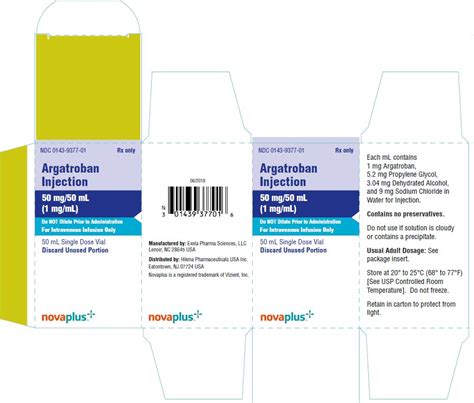 Ndc 0143 9377 Argatroban Argatroban