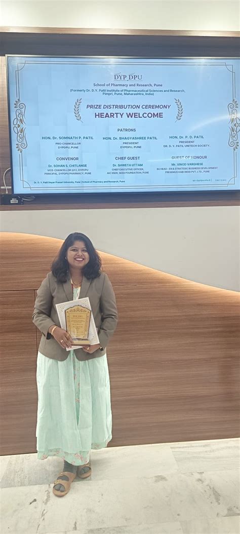 Im Delighted To Share That I Have Been Honored With The Best Mentor Award… Dr Snehal