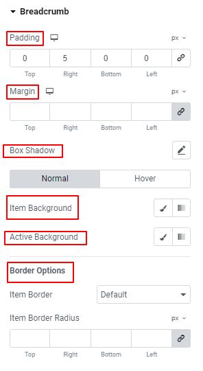 Breadcrumb Widget Display Navigation Link