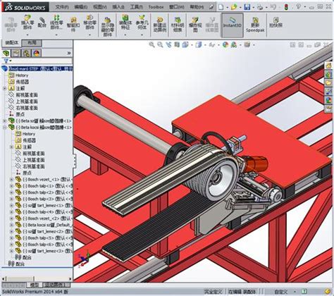 【艳丽】机床 V型皮带磨床3d模型下载三维模型solidworks模型 制造云 产品模型