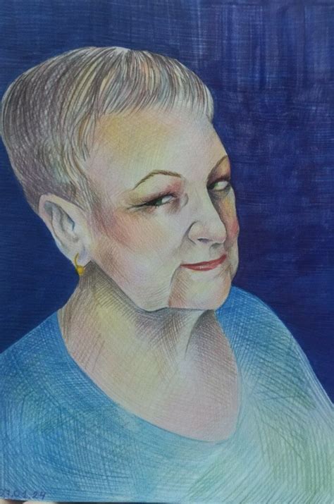 Иллюстрация Портрет бабушка в стиле 2d графика