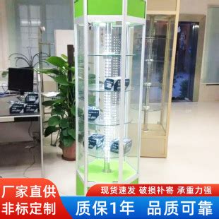 厂家直供电动旋转六角柜 精品旋转展柜 产品展示柜360度旋转 阿里巴巴