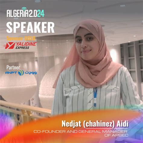 Nadjet Aidi Algeria 2 0 Le Futur Tech Algérien