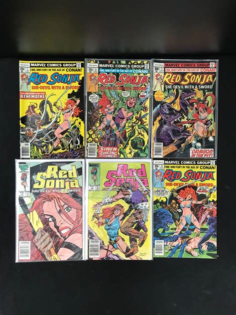 Marvel Comics Red Sonja Comic Book Lot