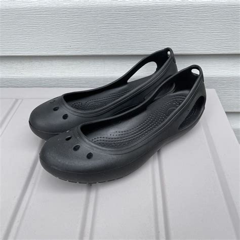 Crocs Kadee Ballet Flats Black Cutout Details Slipn O Gem