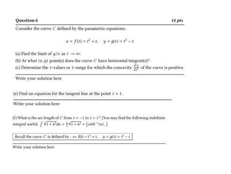 Solved Pts Question Consider The Curve C Defined By The Chegg Com