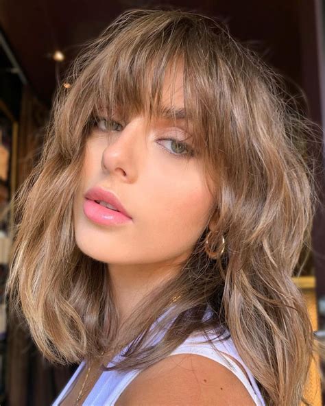 40 Wispy Bangs Ideas To Completely Revamp Any Hairstyle Shoulder