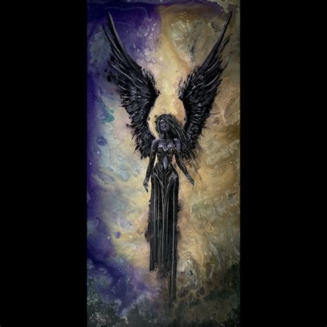 Fallen Angel Girl Art Etsy