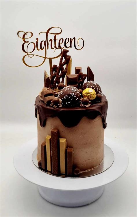 Eighteen Cursive Cake Topper Sarahs Cakes Toppers And More