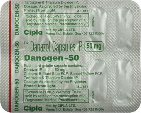50 Mg Danazol Capsules IP At 170 Box Danazol Capsule In Rajkot ID