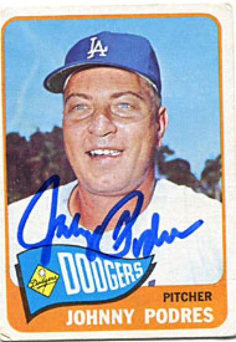 Autographed Johnny Podres Cards Authentic MLB Signed Johnny Podres
