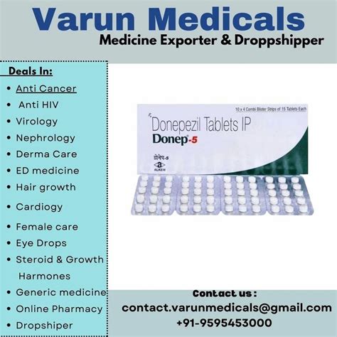 Donepezil Tablet Donep 5mg Alkem Laboratories Ltd At ₹ 189stripe In