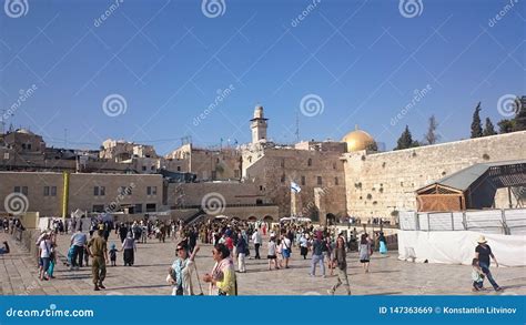 JERUSAL N ISRAEL 31 08 2015 La Pared Que Se Lamenta Del Templo