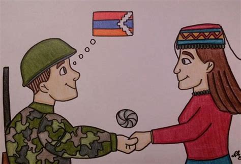 Armenian Soldier And Peace Treaty